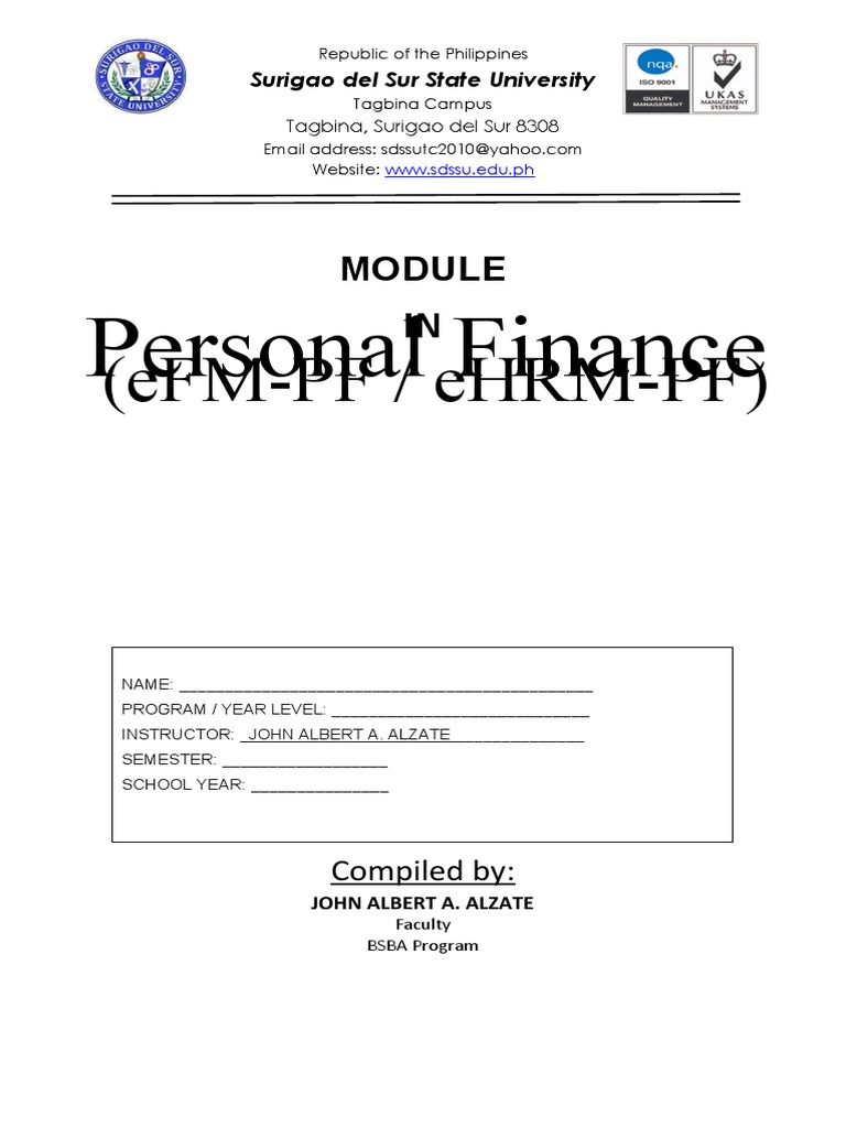 Managing Personal Assets and Investments | PDF | Debit Card ...