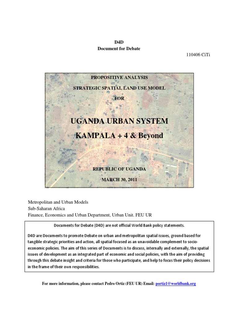 Uganda Urban Growth Strategies | PDF | Infrastructure | Economies