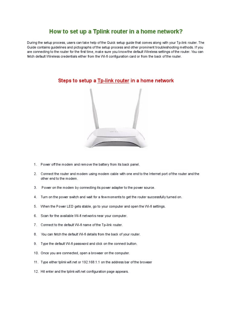 Learn How To Start | PDF | Wi Fi | Router (Computing)