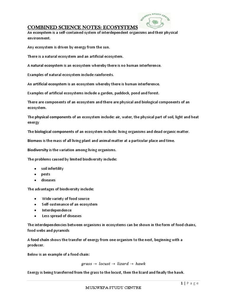 Understanding Ecosystems: Components, Interactions, and Energy Flow ...