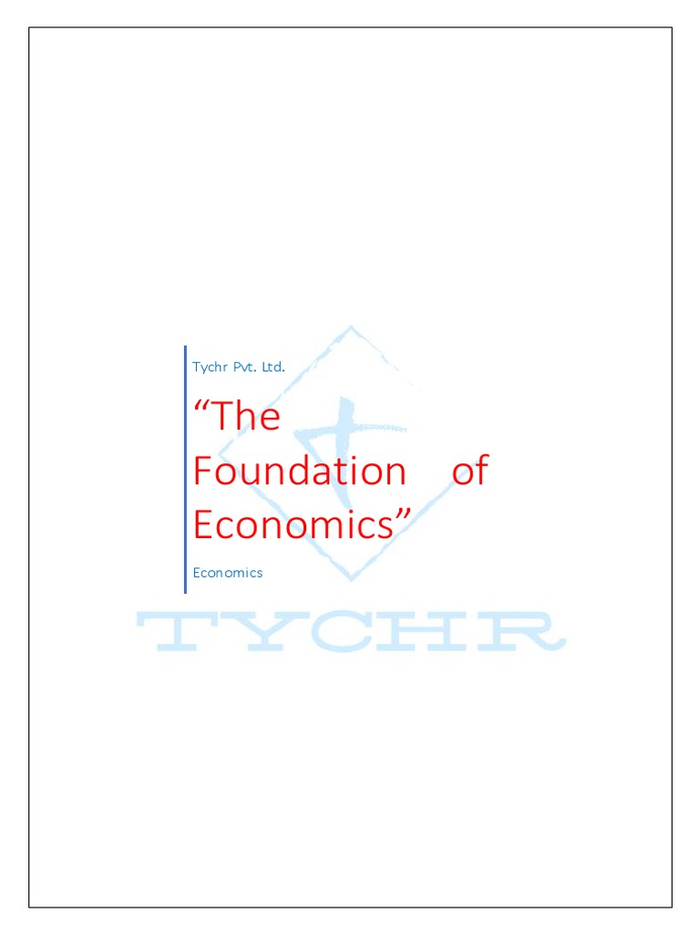The Foundation of Economics | PDF | Economics | Labour Economics