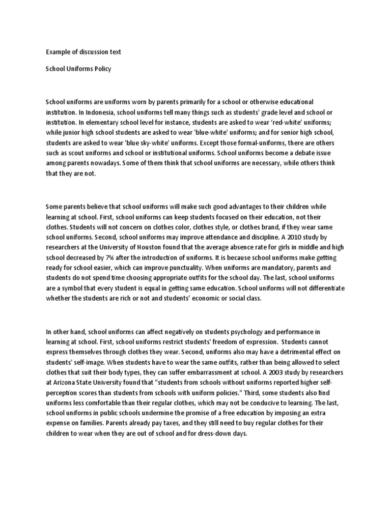 Example of Discussion Text | PDF | Nuclear Power