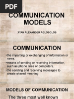 Basic Models of Communication Infographic | PDF