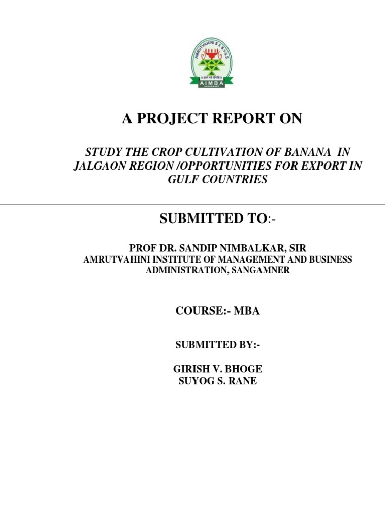 BRM Final Project | PDF | Agriculture | Survey Methodology BRM Final Project | PDF | Agriculture | Survey Methodology