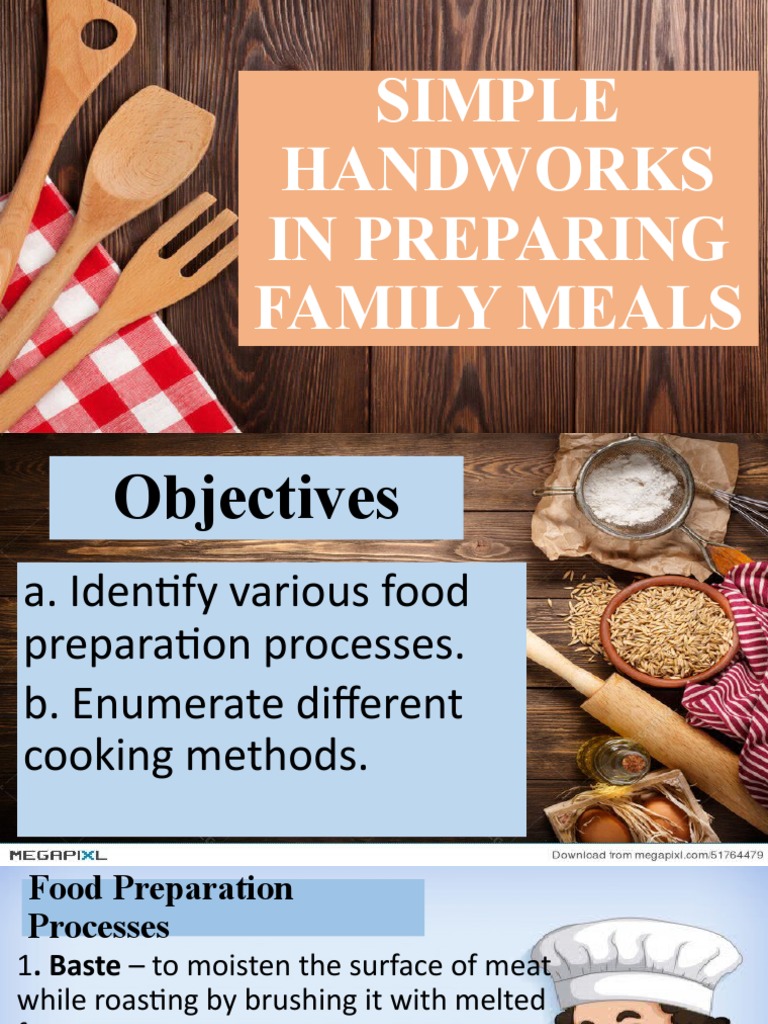 Simple Handworks in Preparing Family Meals Epp4 1 | PDF | Cooking | Foods