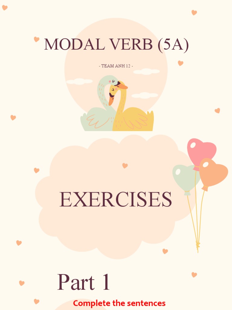 English Modal Verbs Exercises | PDF | Home & Garden