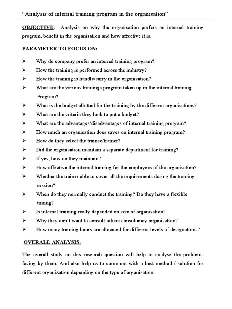 Internal Training: Pros and Cons Analysis | PDF | Career & Growth