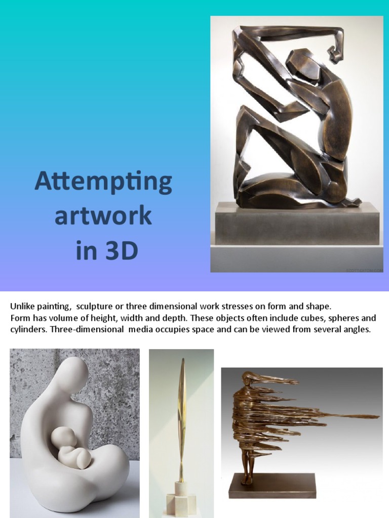 Working in 3 Dimension - Arts | PDF | Sculpture | Plaster