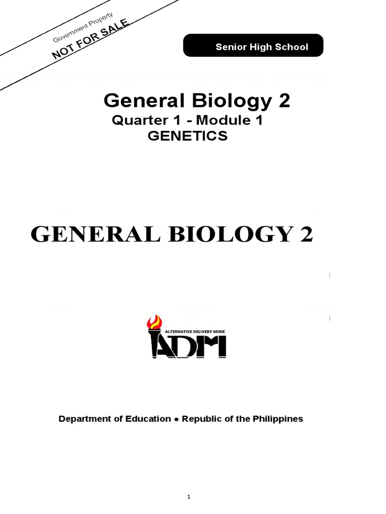 Grade 12 - General Biology 2 Q1W1 | PDF | Primer (Molecular Biology) | Gene