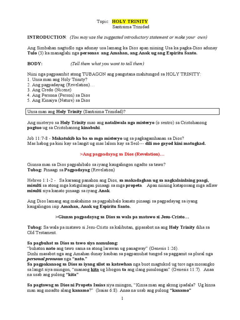 Trinity - Trinity | PDF