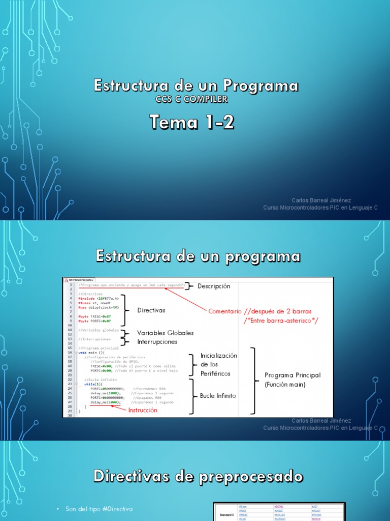 Tema 1-2 - Estructura de Un Programa | PDF | C (lenguaje de ...