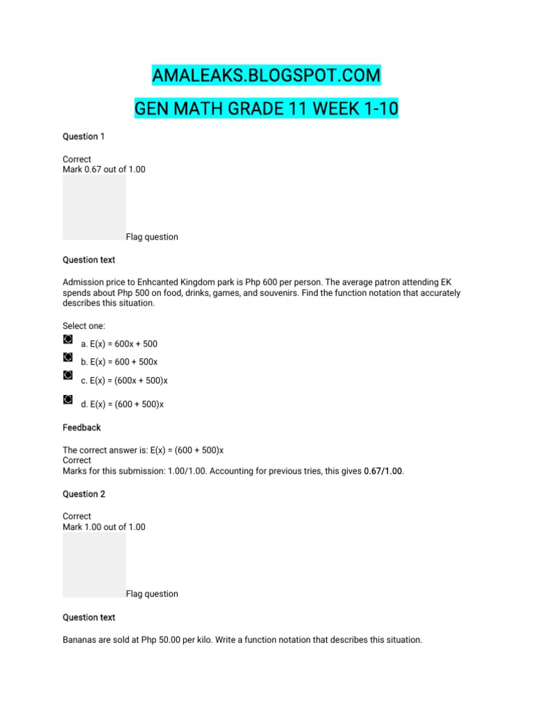 Gen. Math | PDF