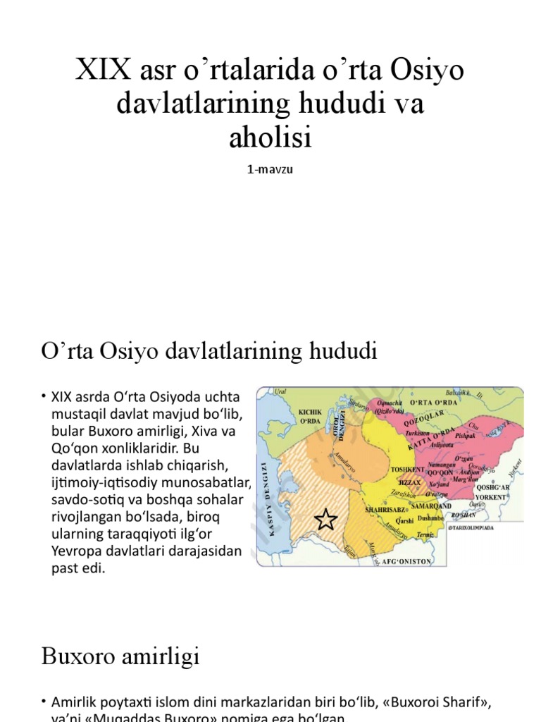 O'zbekiston Tarixi 1 Mavzu | PDF