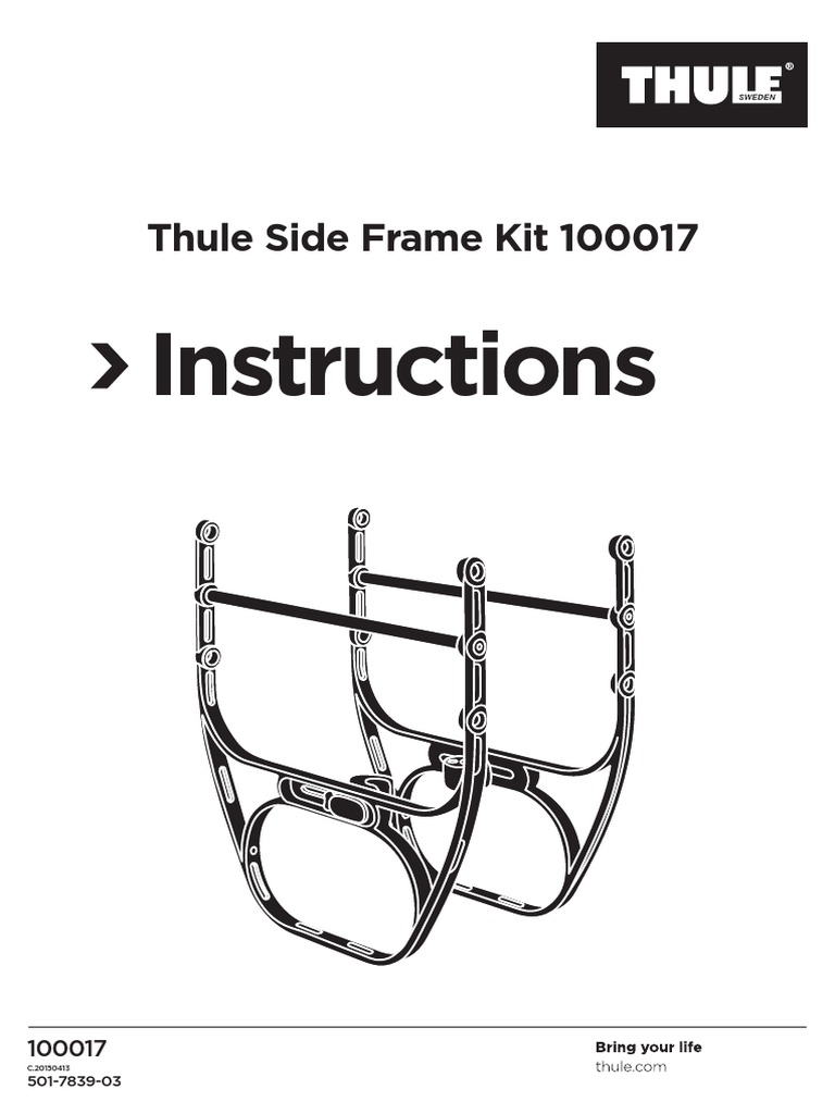 Thule Pack N Pedal Side Frame 100017 v03 | PDF