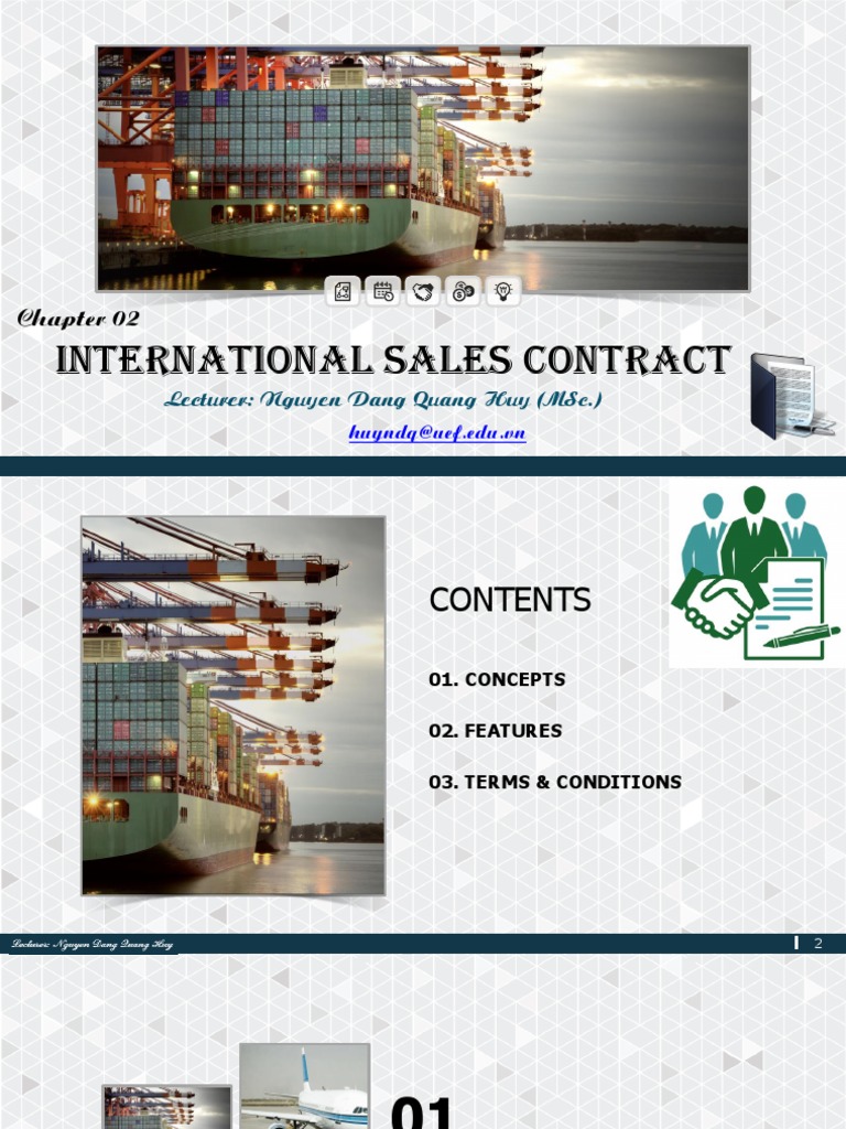 Chapter 02 - International Sales Contract | PDF | Economies