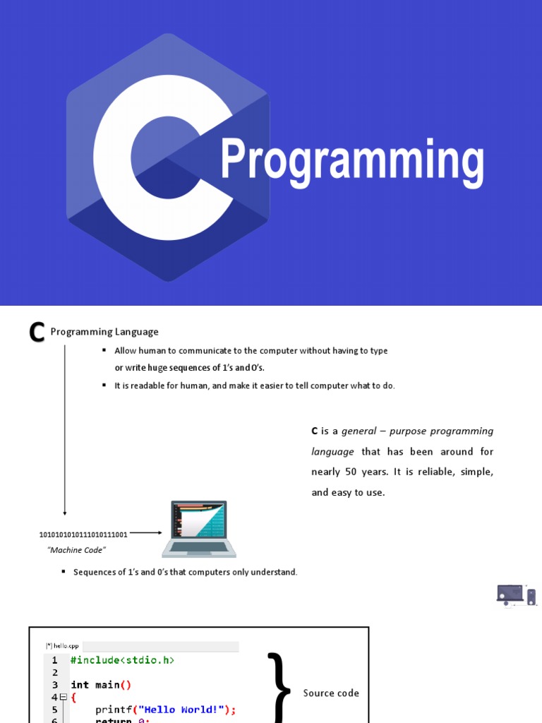 C Programming Basics Part 1 | Download Free PDF | Computing | Computer Data