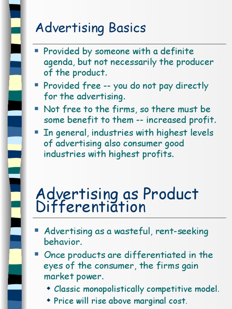 Advertising | PDF | Profit (Economics) | Demand