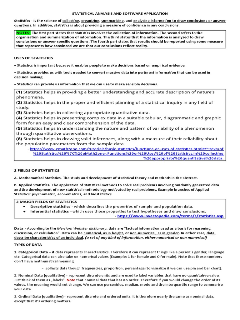 Statistical Analysis With Software Application | PDF | Statistics ...
