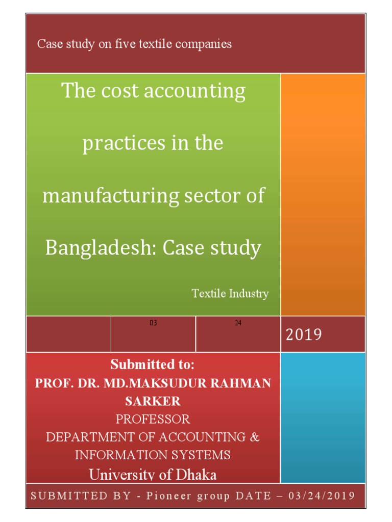 Cost Accounting Practices in BD PDF | PDF | Management Accounting ...