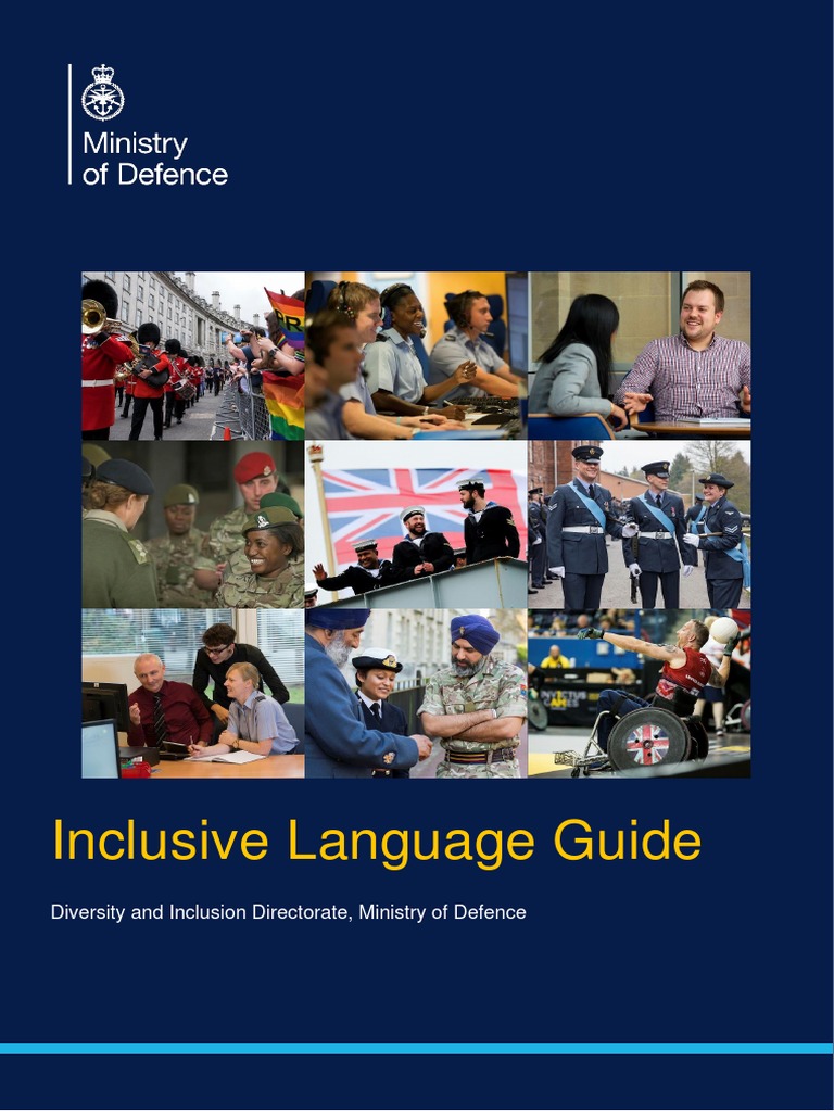 Inclusive Language Guide: Diversity and Inclusion Directorate, Ministry ...