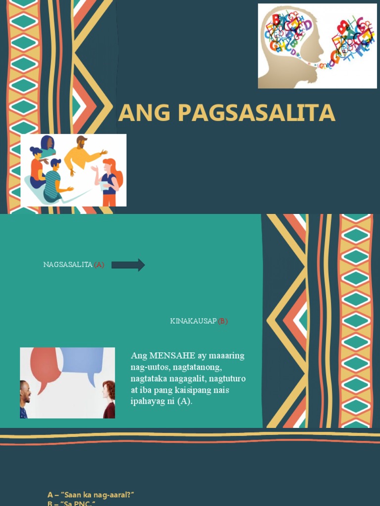 Ang Pagsasalita | PDF