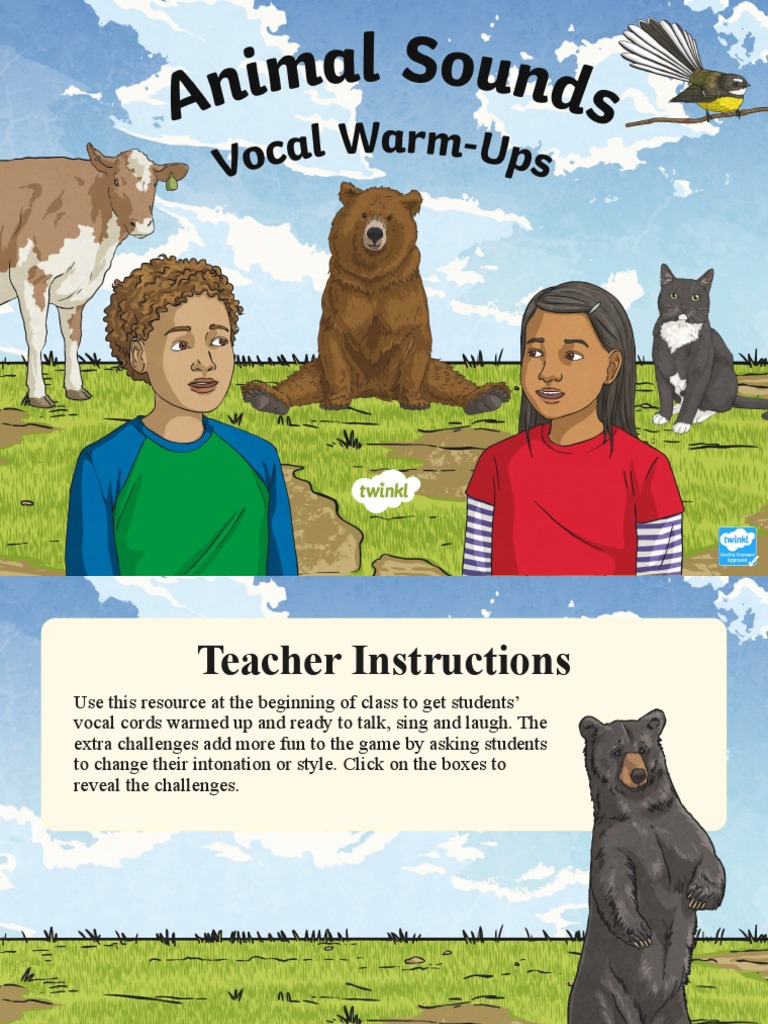 Animal Vocal Warm-Up Activities | PDF