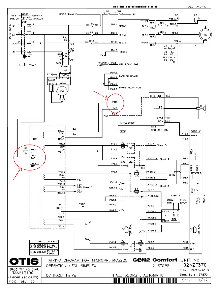 Otis Gen2 Wiring | PDF