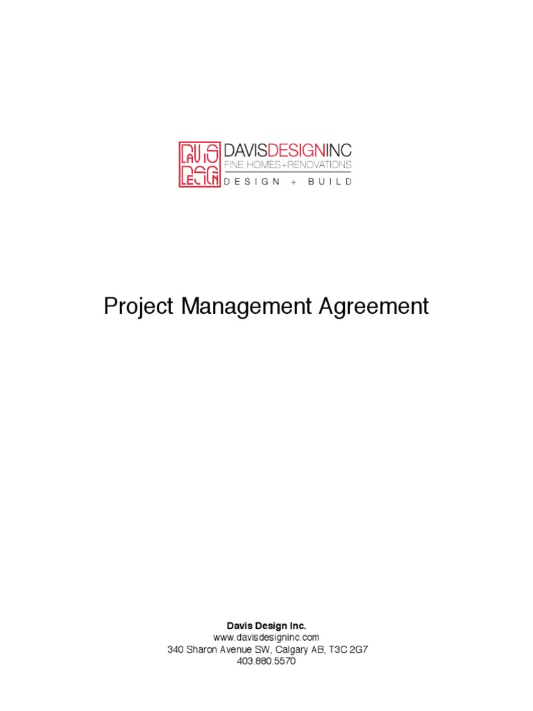 Project Management Agreement Sample | Download Free PDF | Indemnity ...