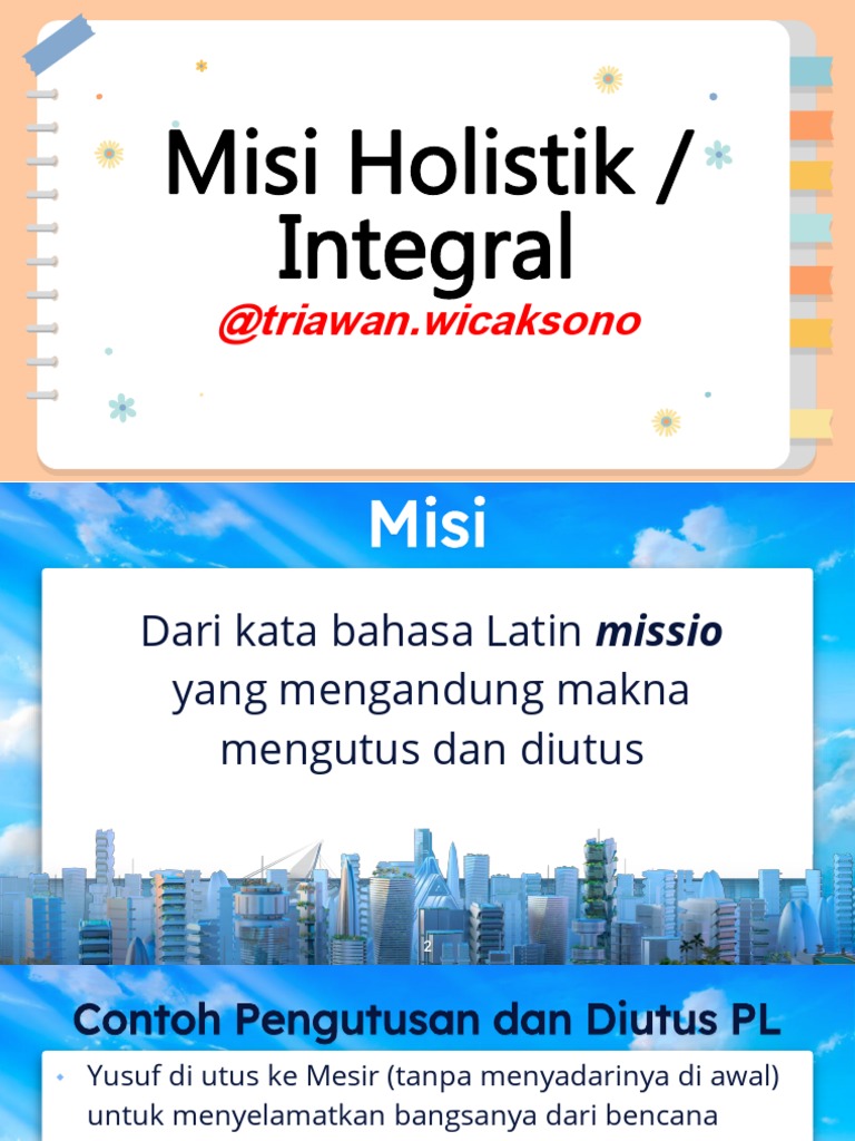 Misi Holistik Integral New | PDF