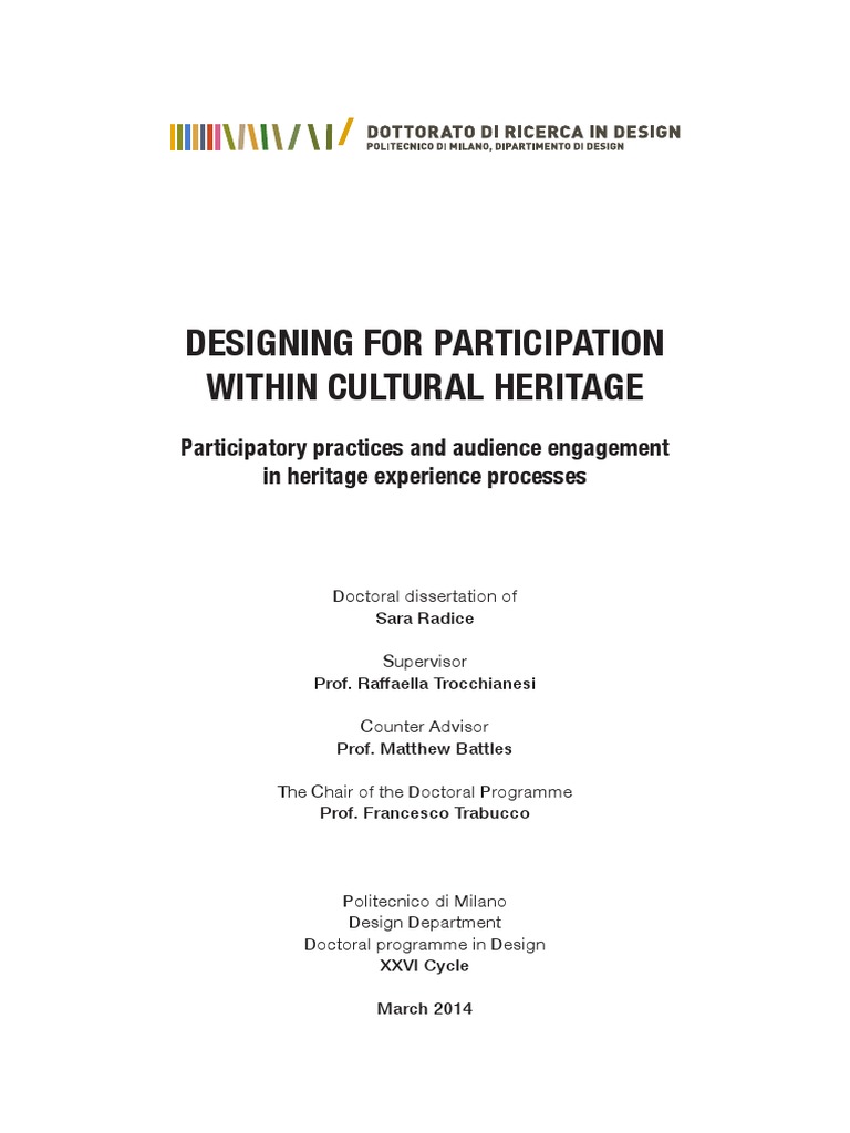 Designing For Participation Within Cultural Heritage | PDF | Museum ...