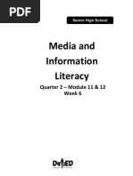 Media and Information Literacy: Quarter 2 - Module 1 Week 1 | PDF ...