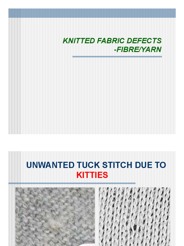 Knitted Fabric Defect | PDF | Knitting | Belt (Mechanical)