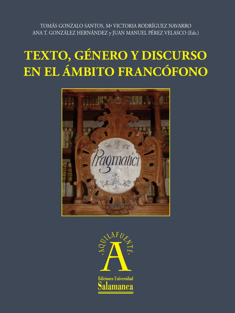 Texto, Género Y Discurso en El Ámbito Francófono | PDF | Teatro