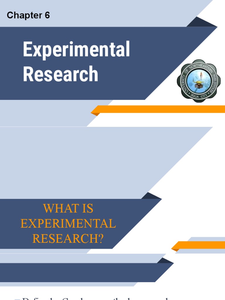Chapter 6 Experimental Research | PDF | Hypothesis | Experiment