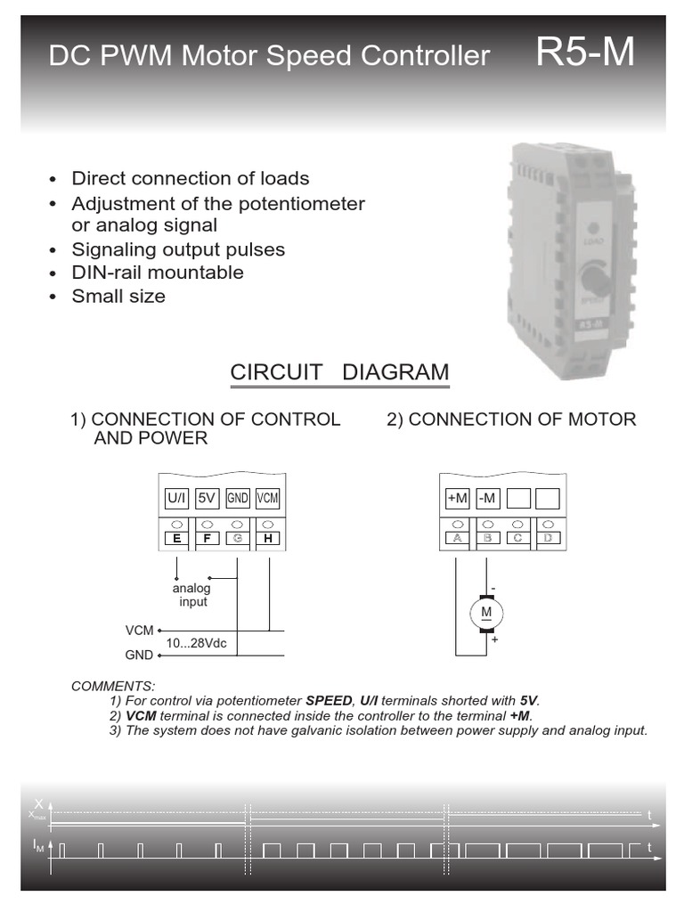 DC PWM Motor Speed Controller: Circuit Diagram | PDF | Power Supply ...