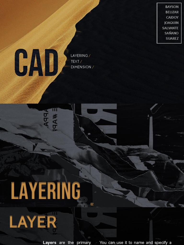 CAD: Layering, Text, Dimension | Download Free PDF | Angle | Bracket