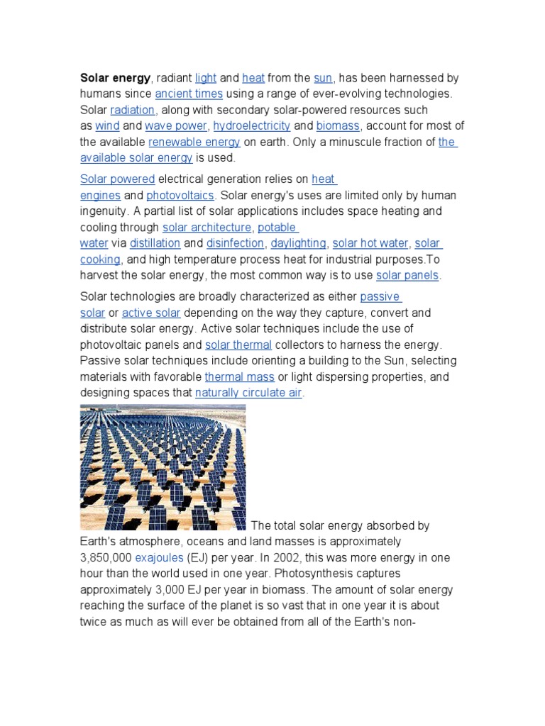 Solar Energy | PDF | Solar Energy | Solar Power