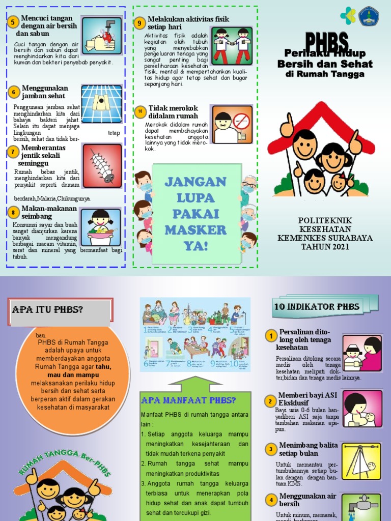 Leaflet Phbs PKL | PDF | Kesehatan Holistik