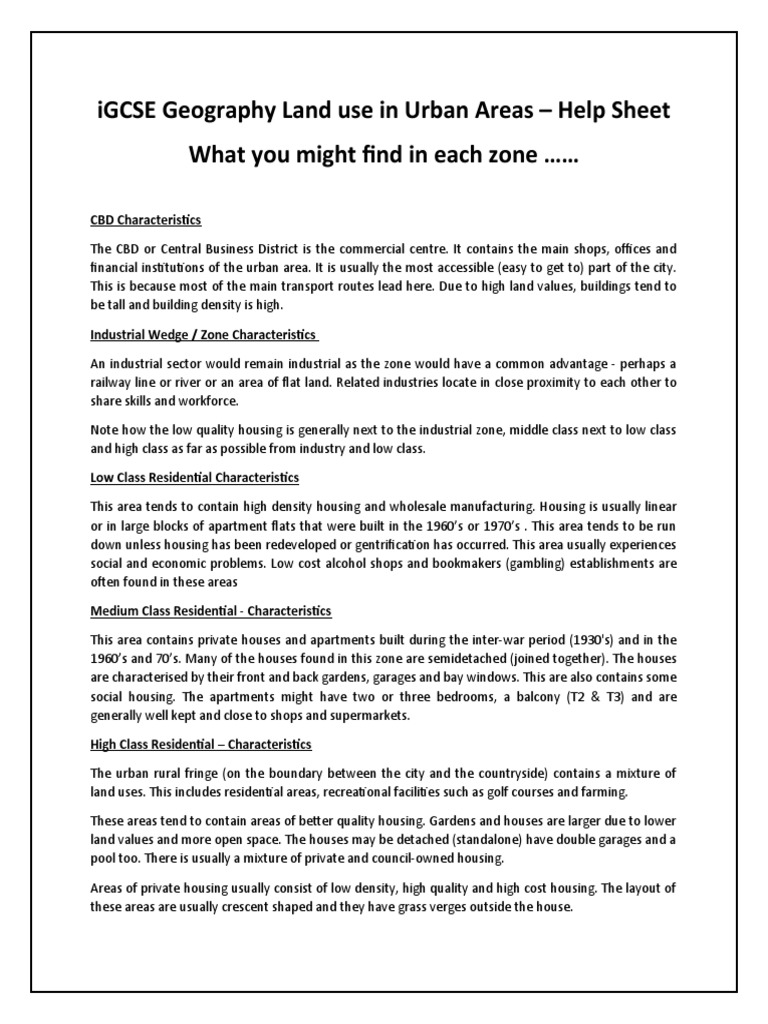 Urban Land Use Zones Explained | PDF | Apartment | Urban Planning