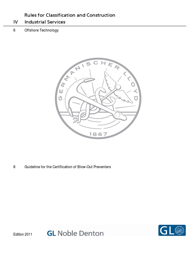 Rules and Classification For Well Control Equipment | PDF