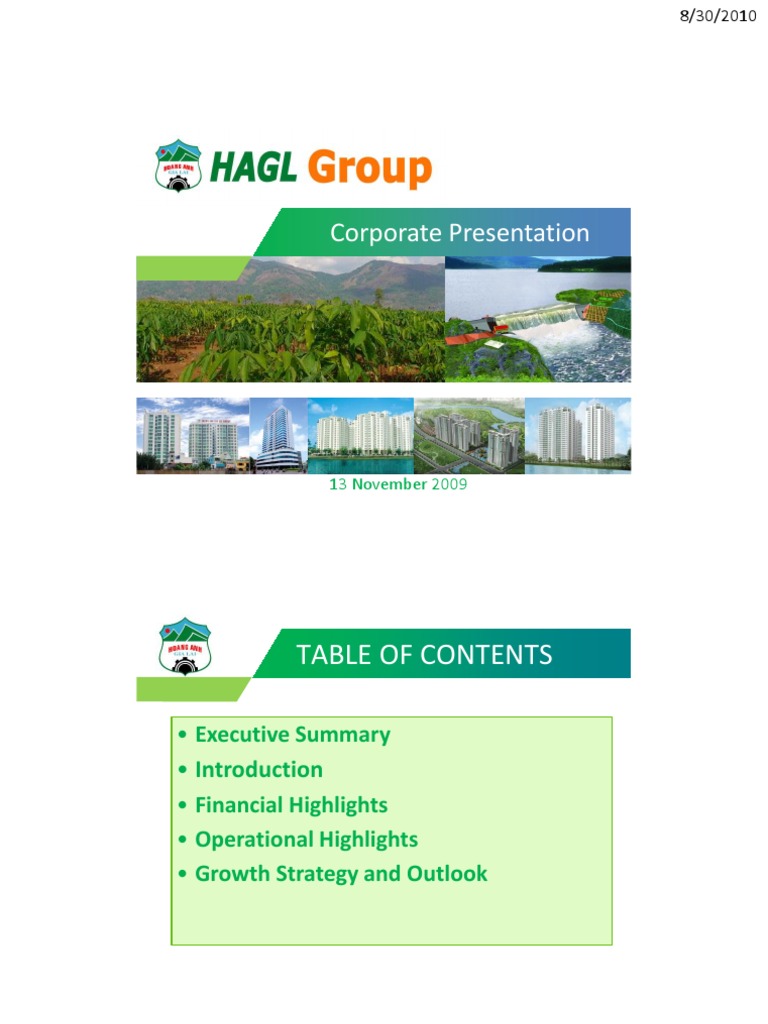 Presentation 2009 HAG EN | PDF | Economies | Business