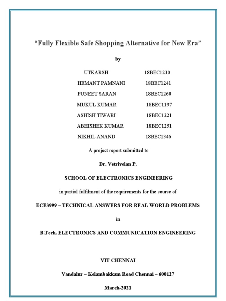 18bec1241 Tarp Report Team1 | PDF | Software Testing | Online Shopping 18bec1241 Tarp Report Team1 | PDF | Software Testing | Online Shopping