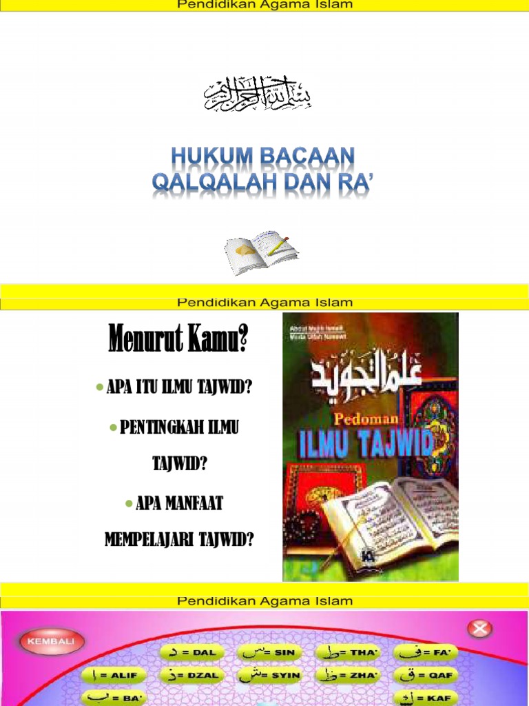 Hukum Qalqalah Dan Ra | PDF