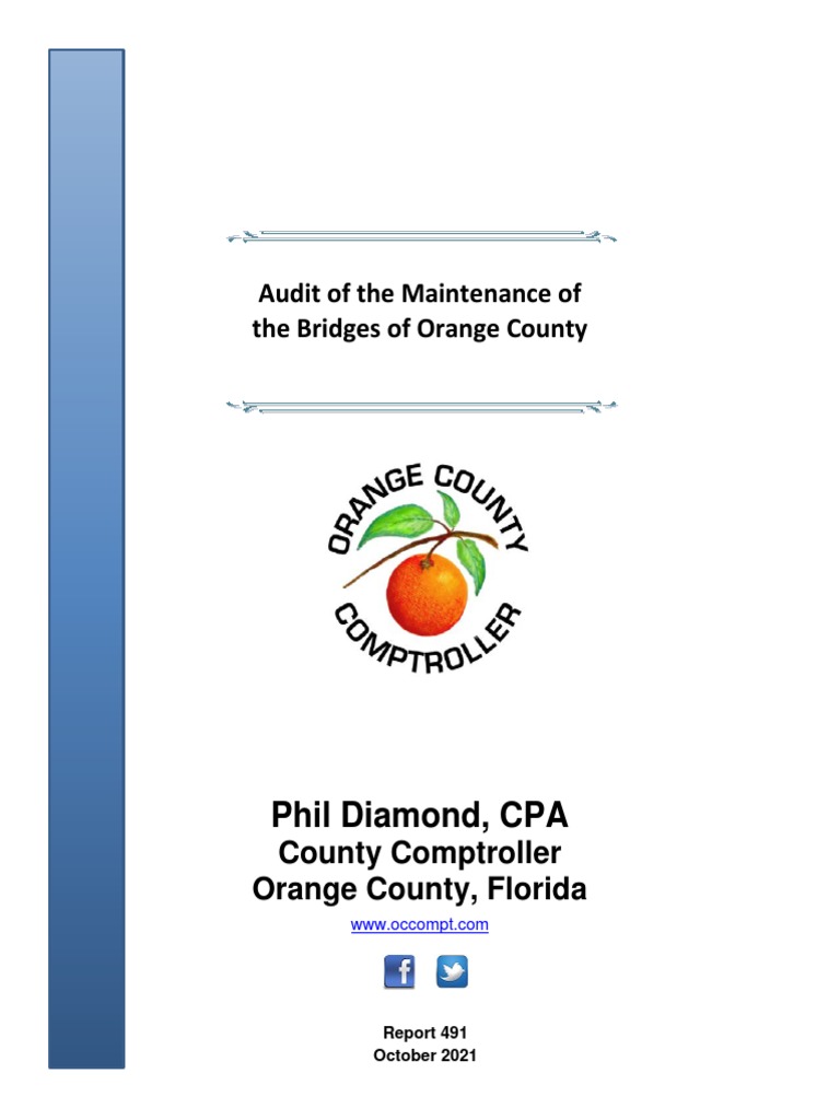 Orange County Comptroller Audit On Bridges | PDF | Bridge | Road