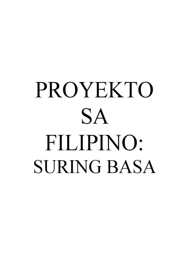 SURING BASA - Ang Kwento Ni Mabuti Ni Genoveva Edroza - Matute | PDF SURING BASA - Ang Kwento Ni Mabuti Ni Genoveva Edroza - Matute | PDF