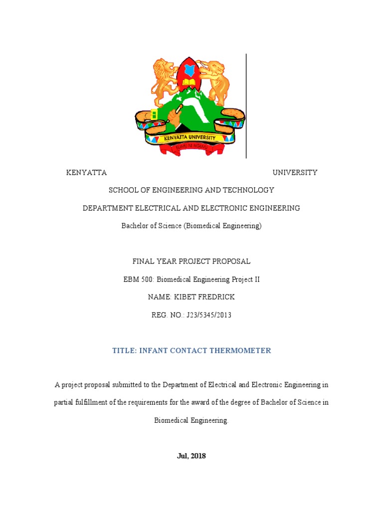 Final Year Project Proposal | PDF | Arduino | Microcontroller