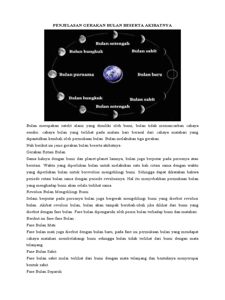 Gerakan Bulan dan Akibatnya | PDF | Ilmu Sosial | Agama & Spiritualitas