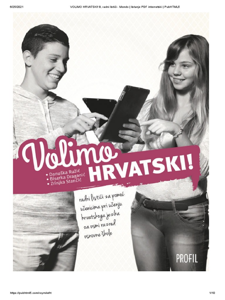 VOLIMO HRVATSKI! 8, Radni Listići - Mondo - Listanje PDF Internetski - PubHTML5 | PDF