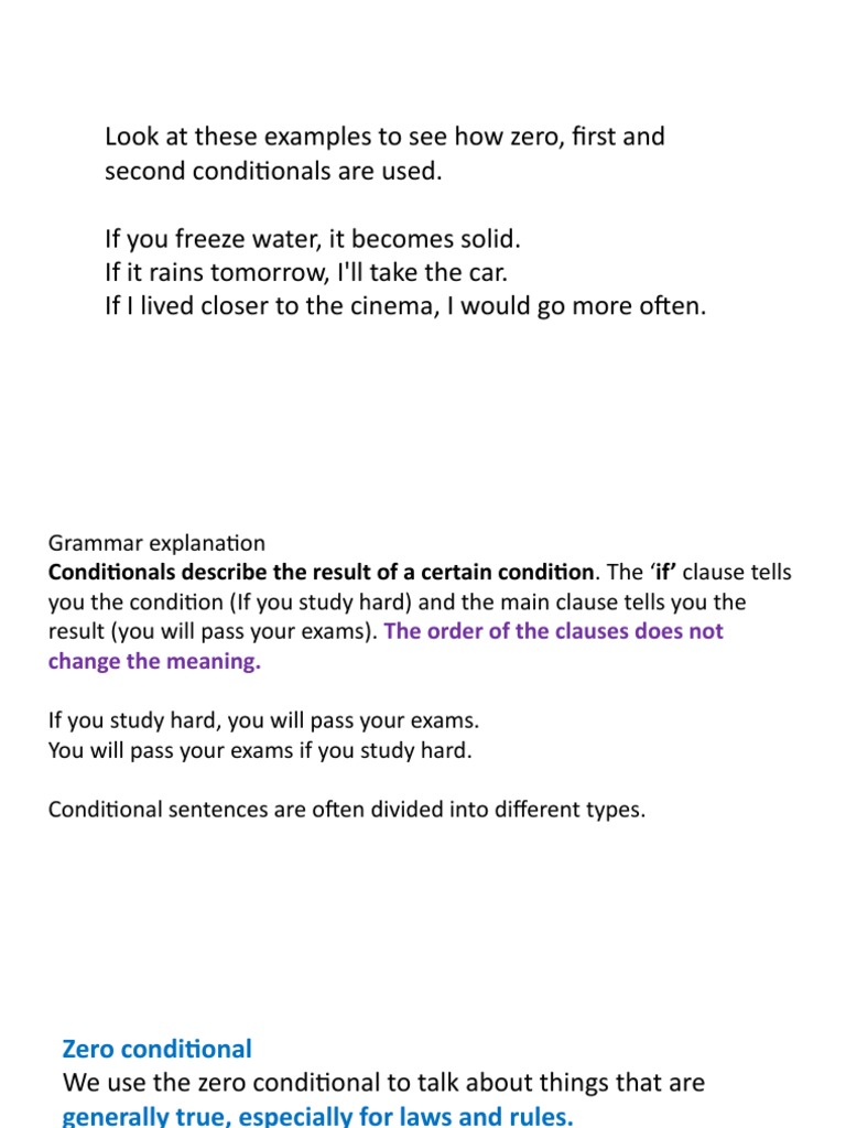 Conditionals | PDF | Linguistics | Grammar