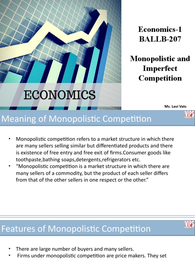 Monopolistic and Imperfect Competition Eco | PDF | Monopoly | Economic ...